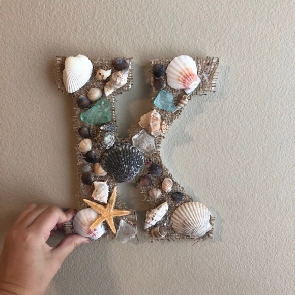 Handmade | Accents | Custom Made Beach Letter | Poshmark